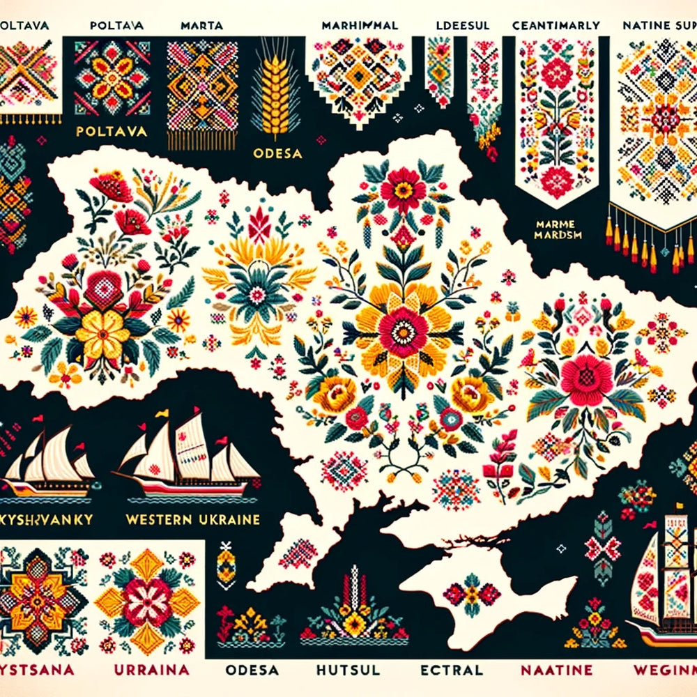 Exploring the Regional Patterns of Ukrainian Vyshyvankas: A Tapestry o